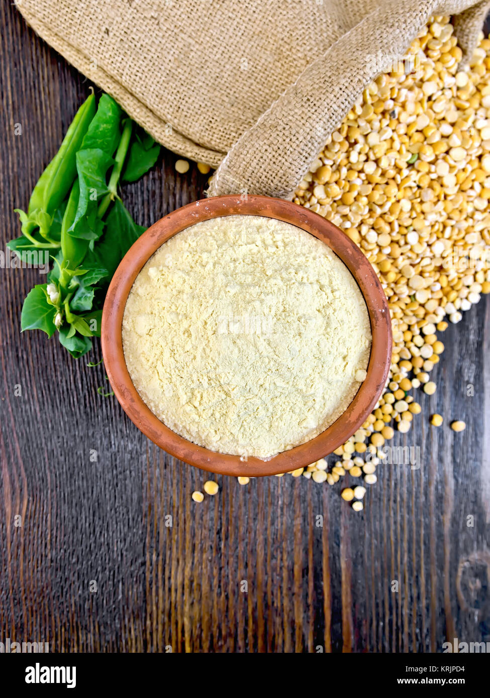 Protein pea flour yellow hi-res stock photography and images - Alamy