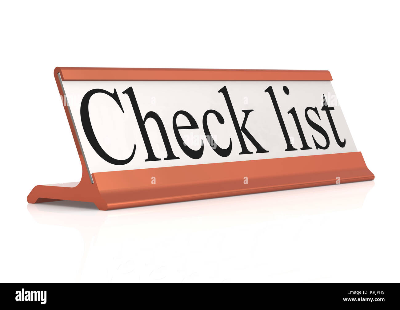 Check list table tag isolated Stock Photo - Alamy