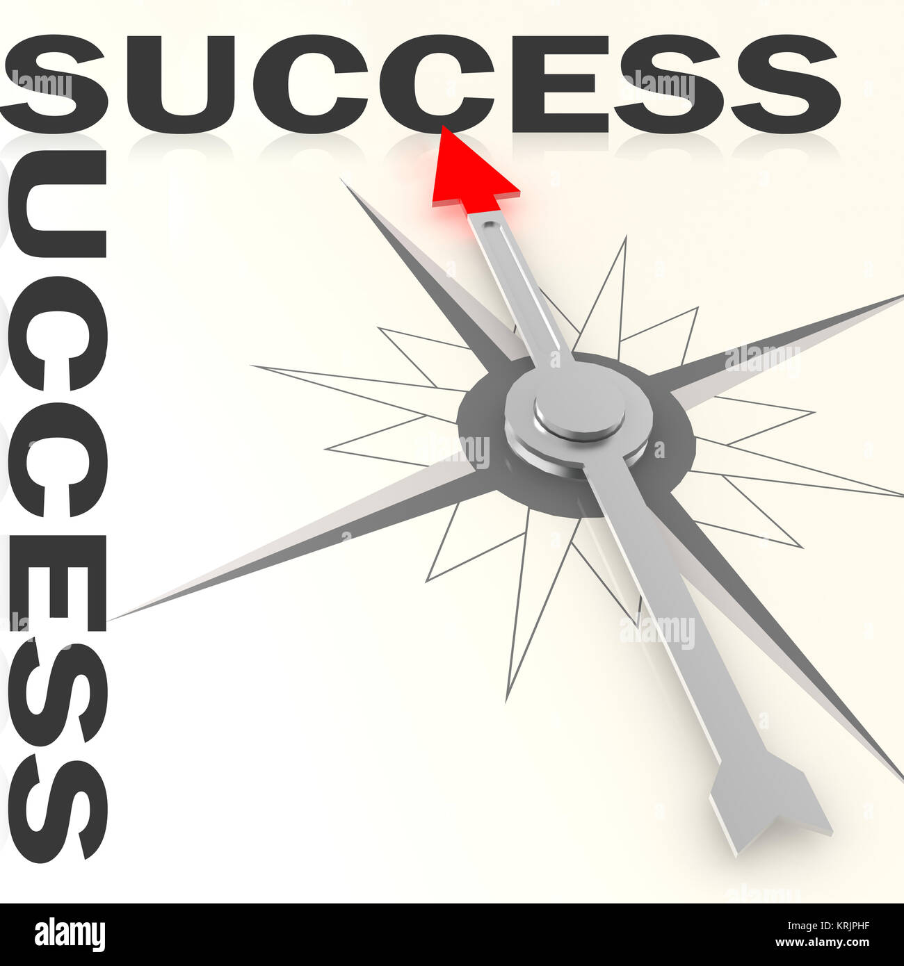 Compass with success word isolated Stock Photo - Alamy