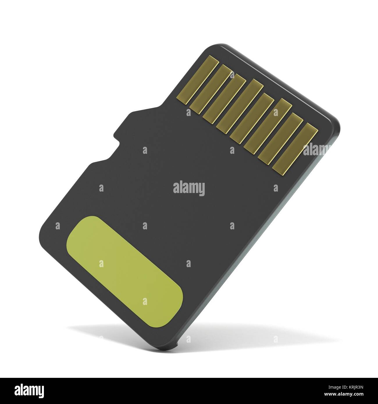 MicroSD memory card, back view. 3D Stock Photo - Alamy