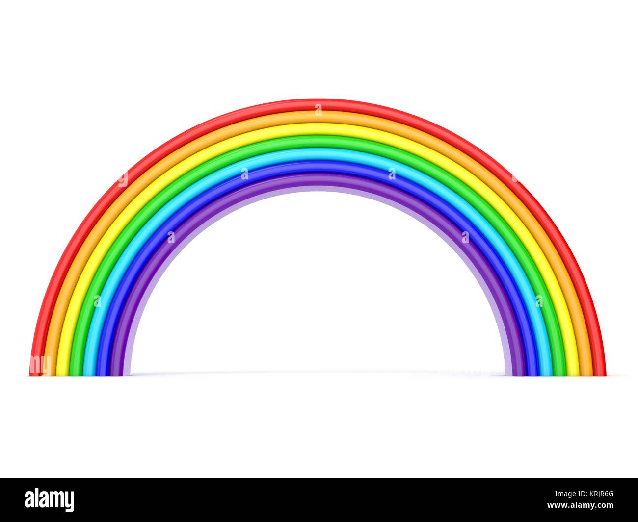 Rainbow. Side view. 3D Stock Photo - Alamy
