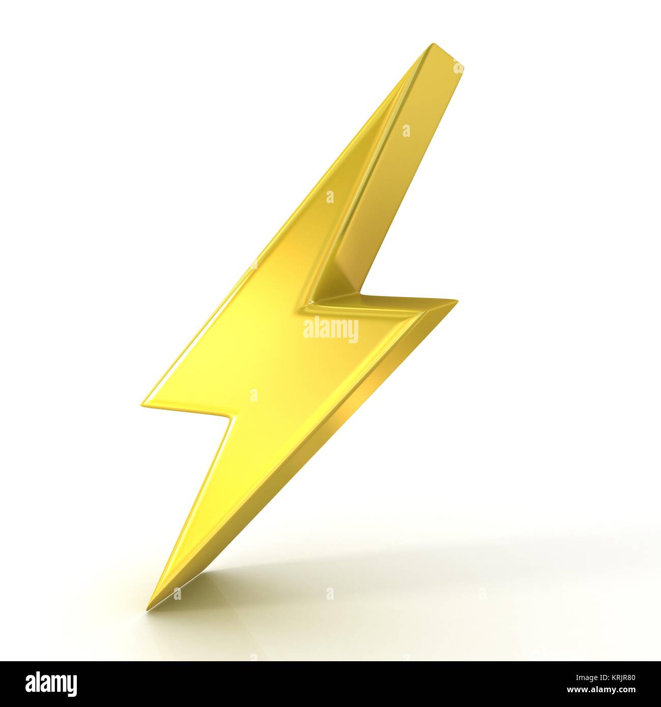 Lightning symbol 3d golden sign hi-res stock photography and images - Alamy