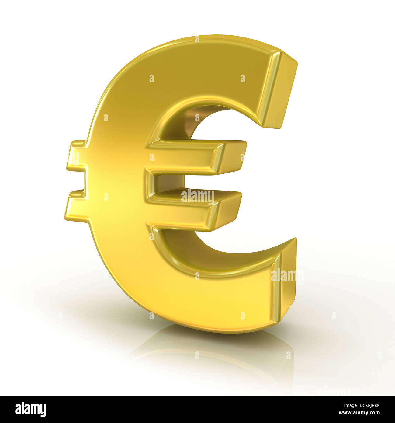 Euro 3D golden sign Stock Photo - Alamy