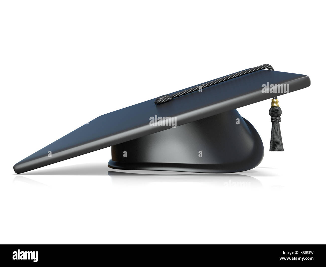 Graduation cap, side view. 3D Stock Photo - Alamy