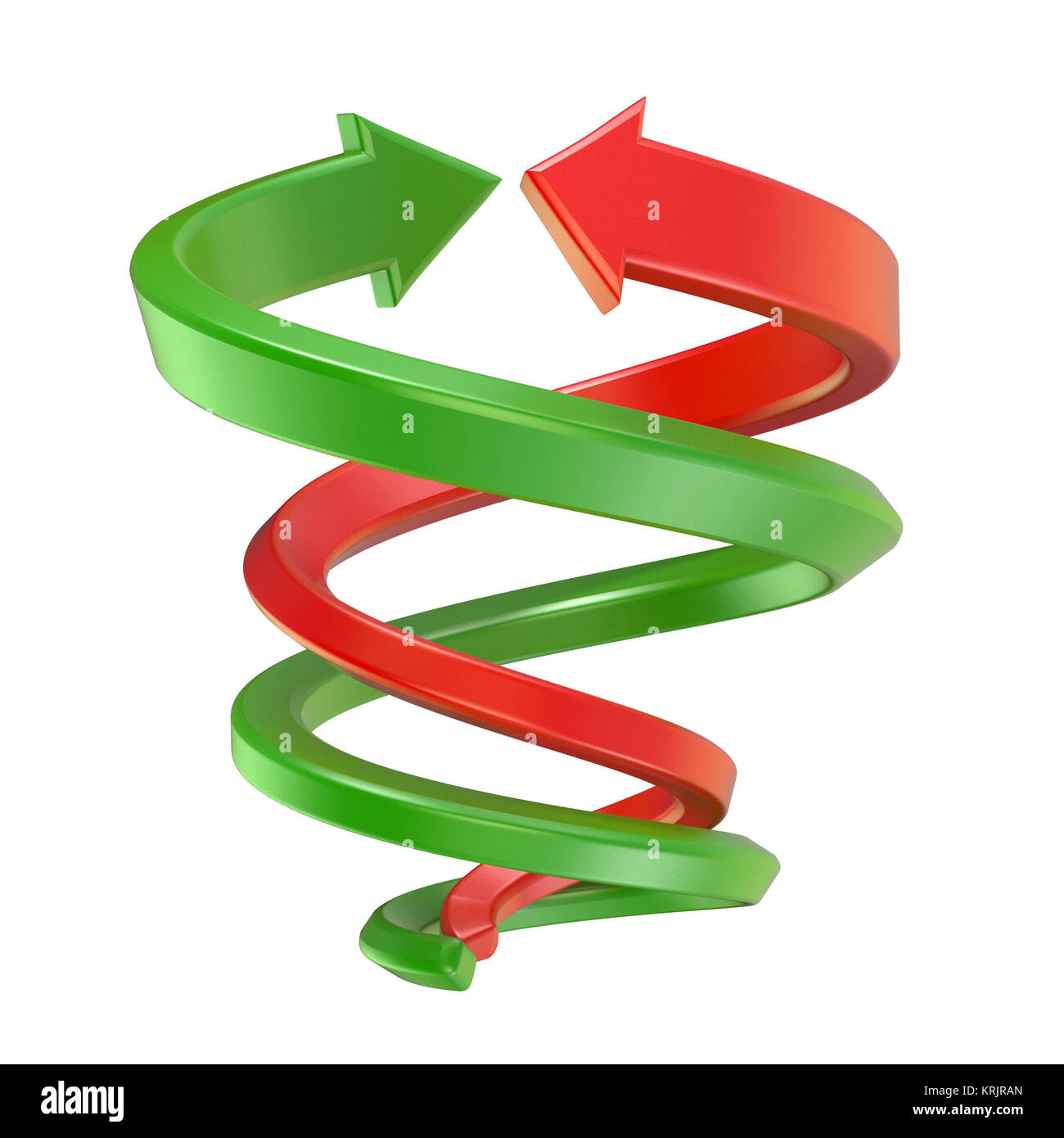 Red and green spiral arrows. 3D Stock Photo - Alamy Red and green spiral arrows. 3D Stock Photo - Alamy