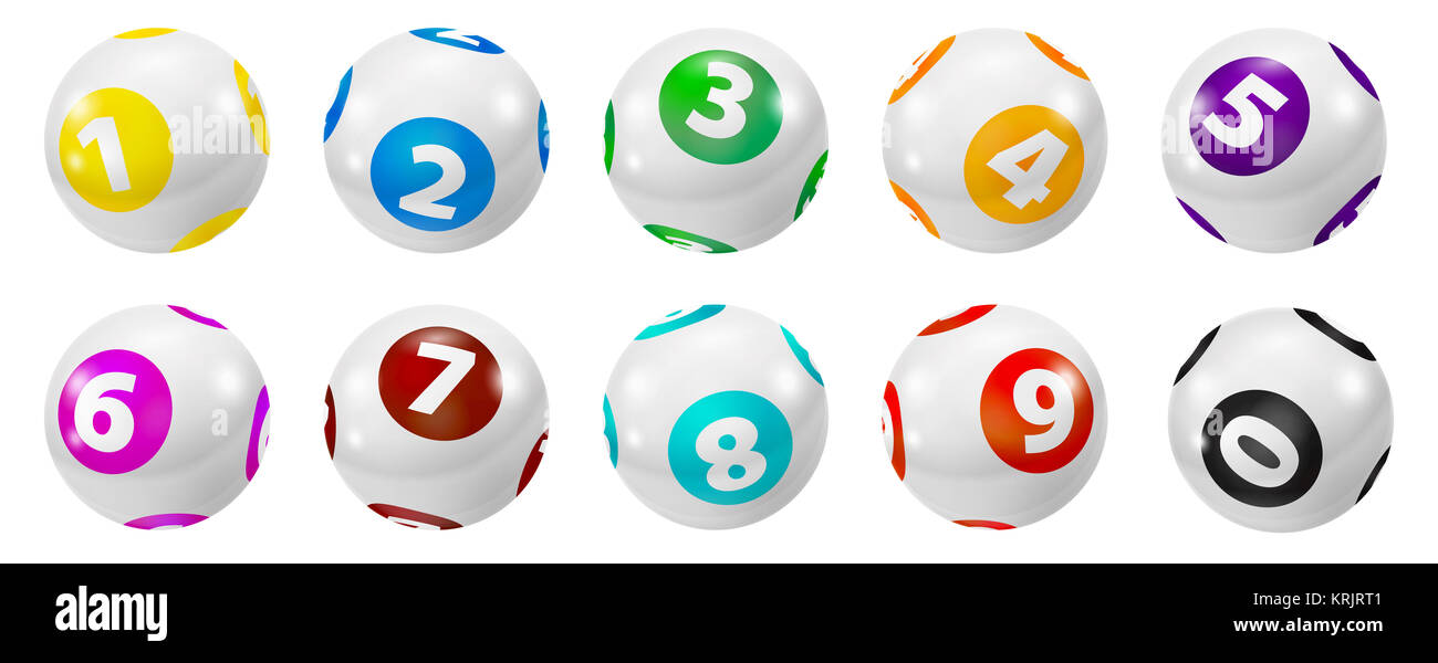 Bingo lottery balls numbers Cut Out Stock Images & Pictures - Alamy