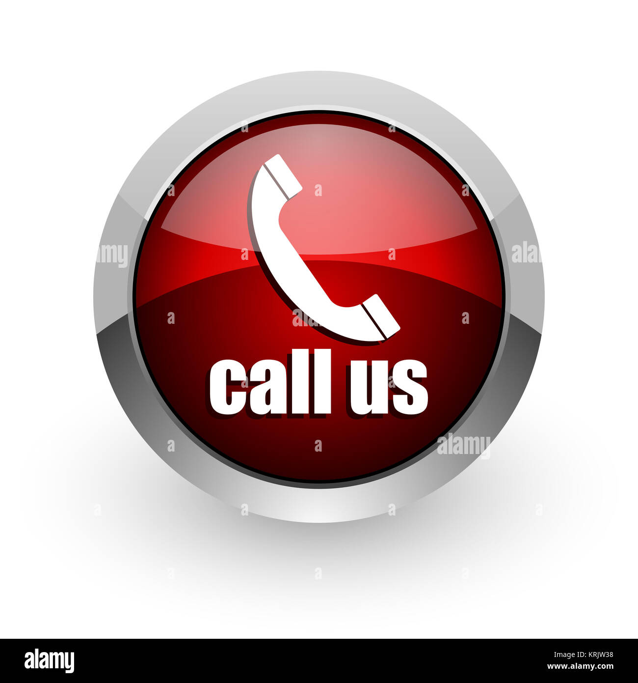 Call us icon Cut Out Stock Images & Pictures - Alamy