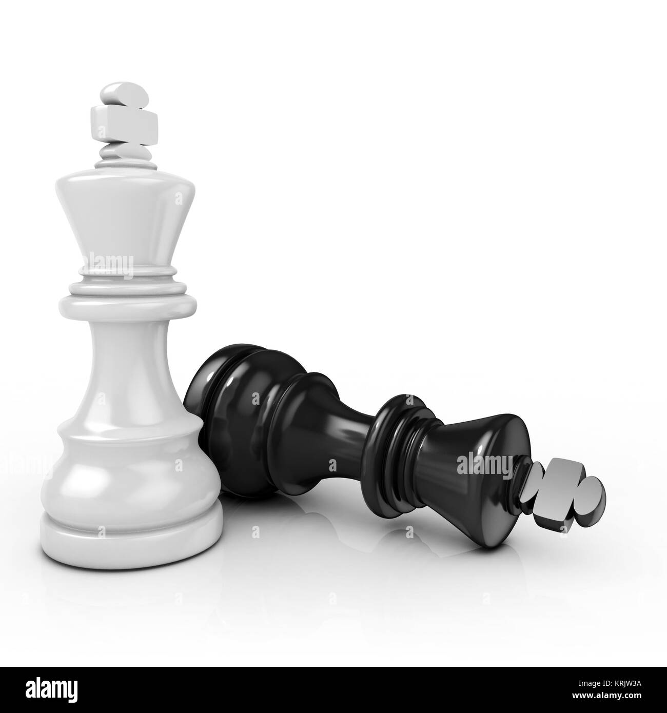 White king chess mate Stock Photo - Alamy