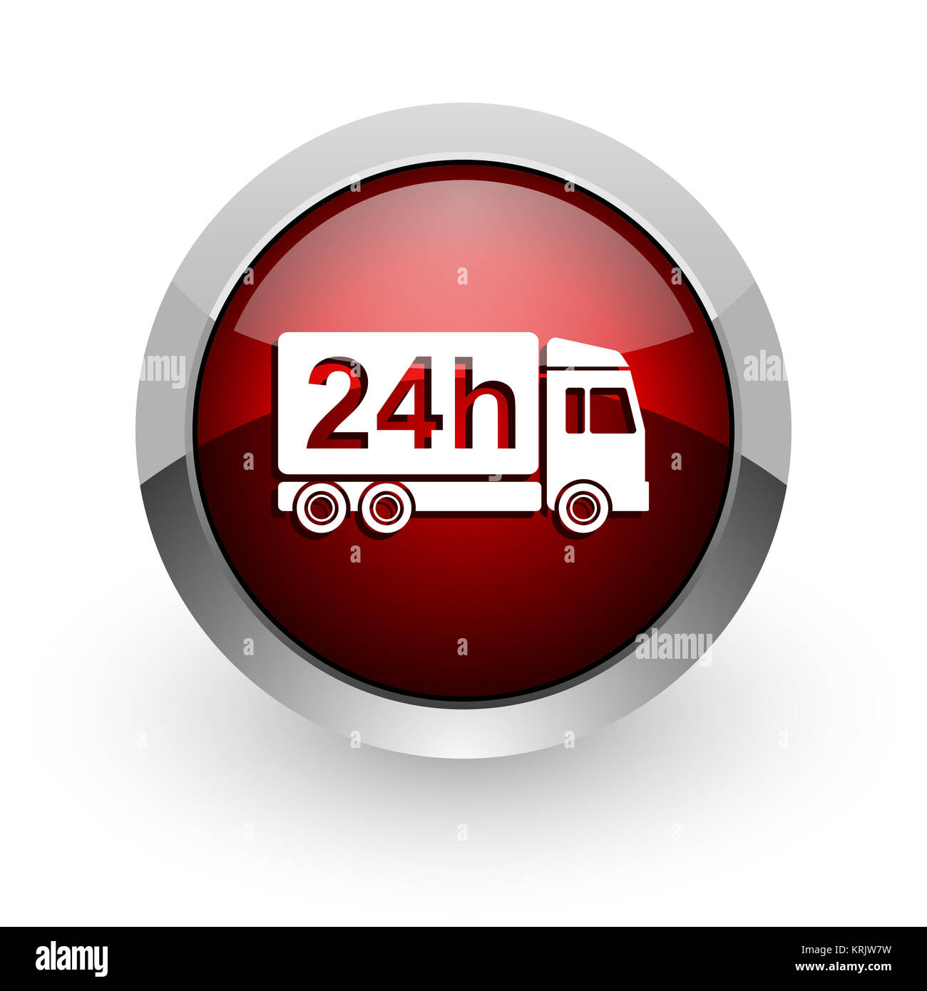 24h delivery truck icon hi-res stock photography and images - Alamy