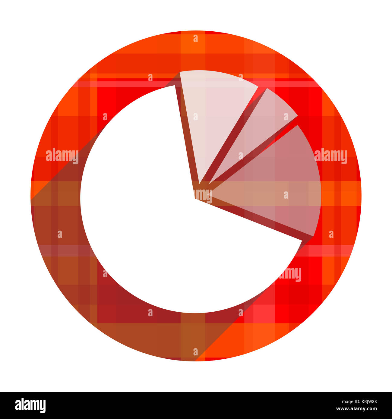 diagram red flat icon isolated Stock Photo - Alamy