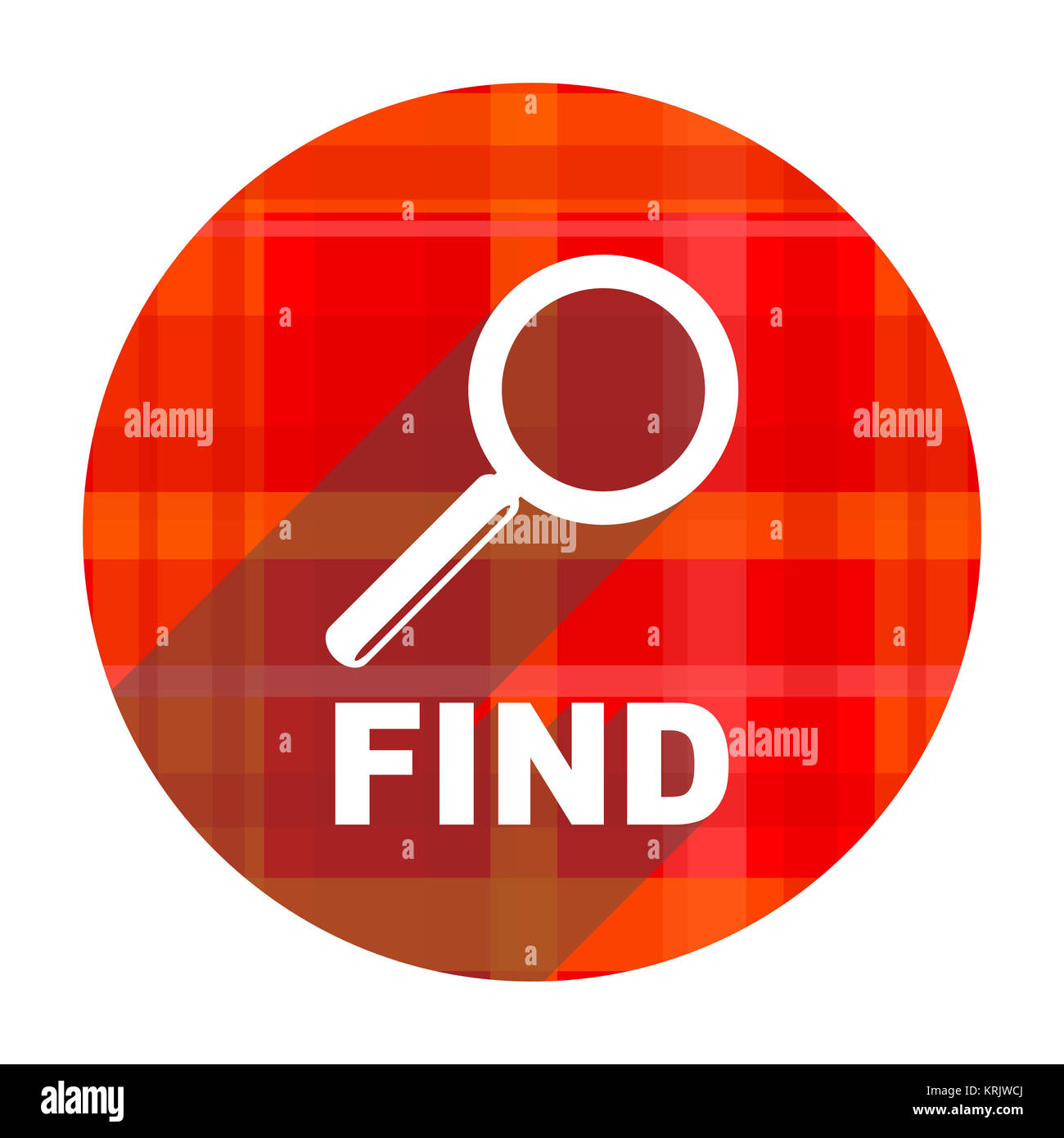 find red flat icon isolated Stock Photo - Alamy