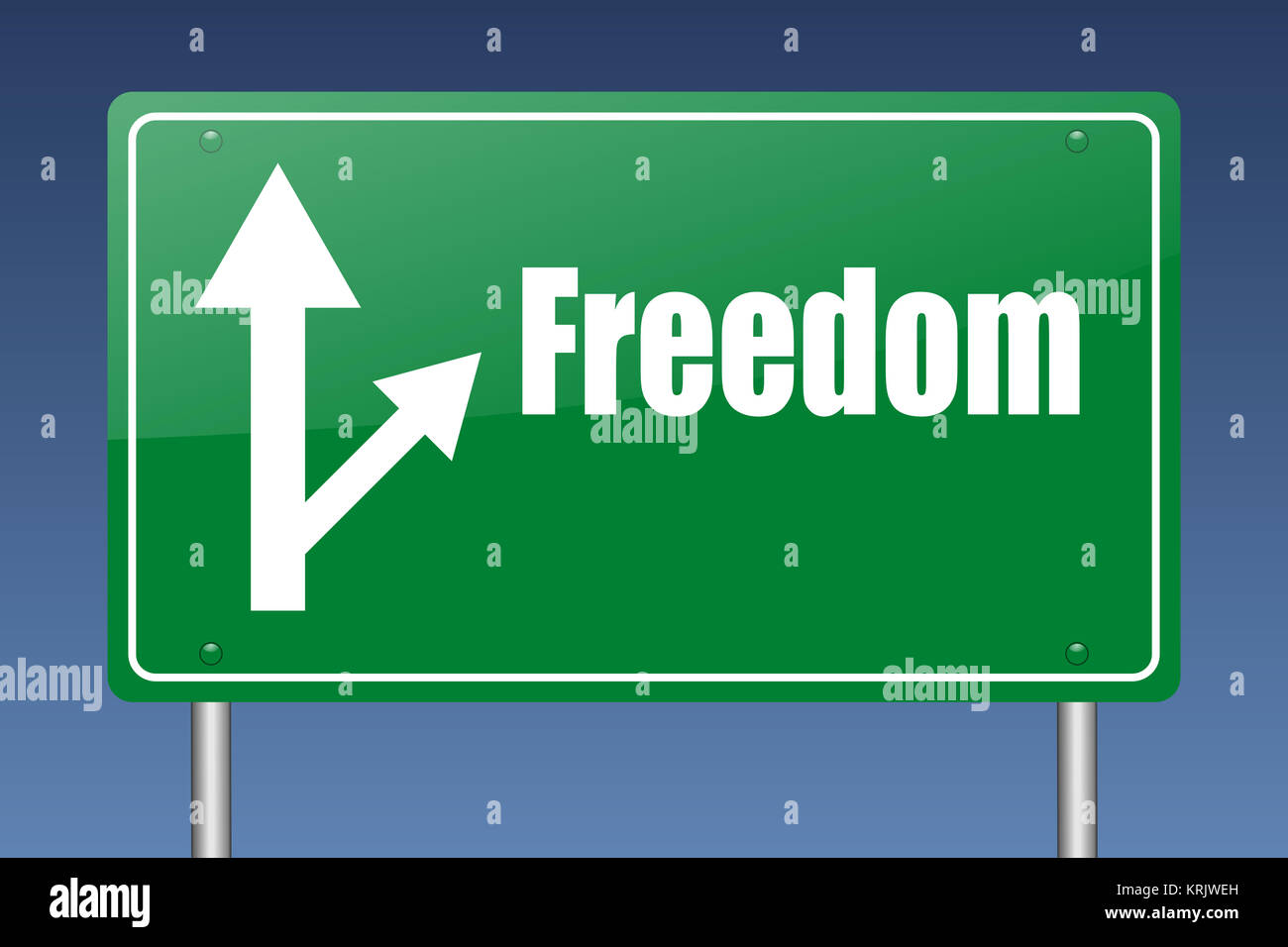 freedom traffic sign Stock Photo - Alamy