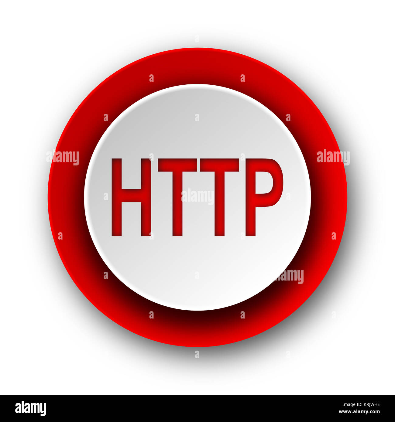 http red modern web icon on white background Stock Photo - Alamy