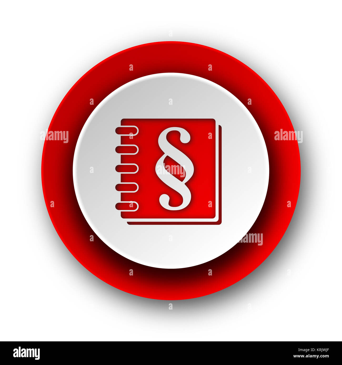 law red modern web icon on white background Stock Photo - Alamy