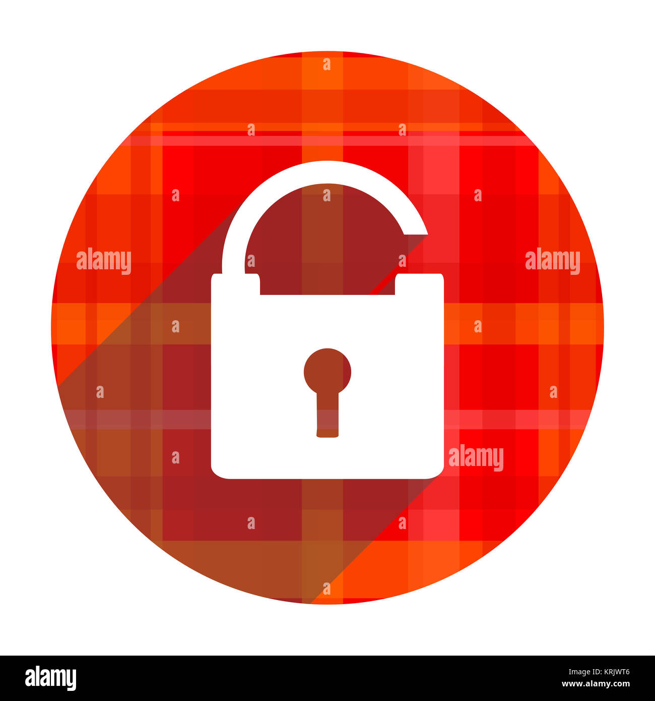 Protect red padlock web icon hi-res stock photography and images - Alamy