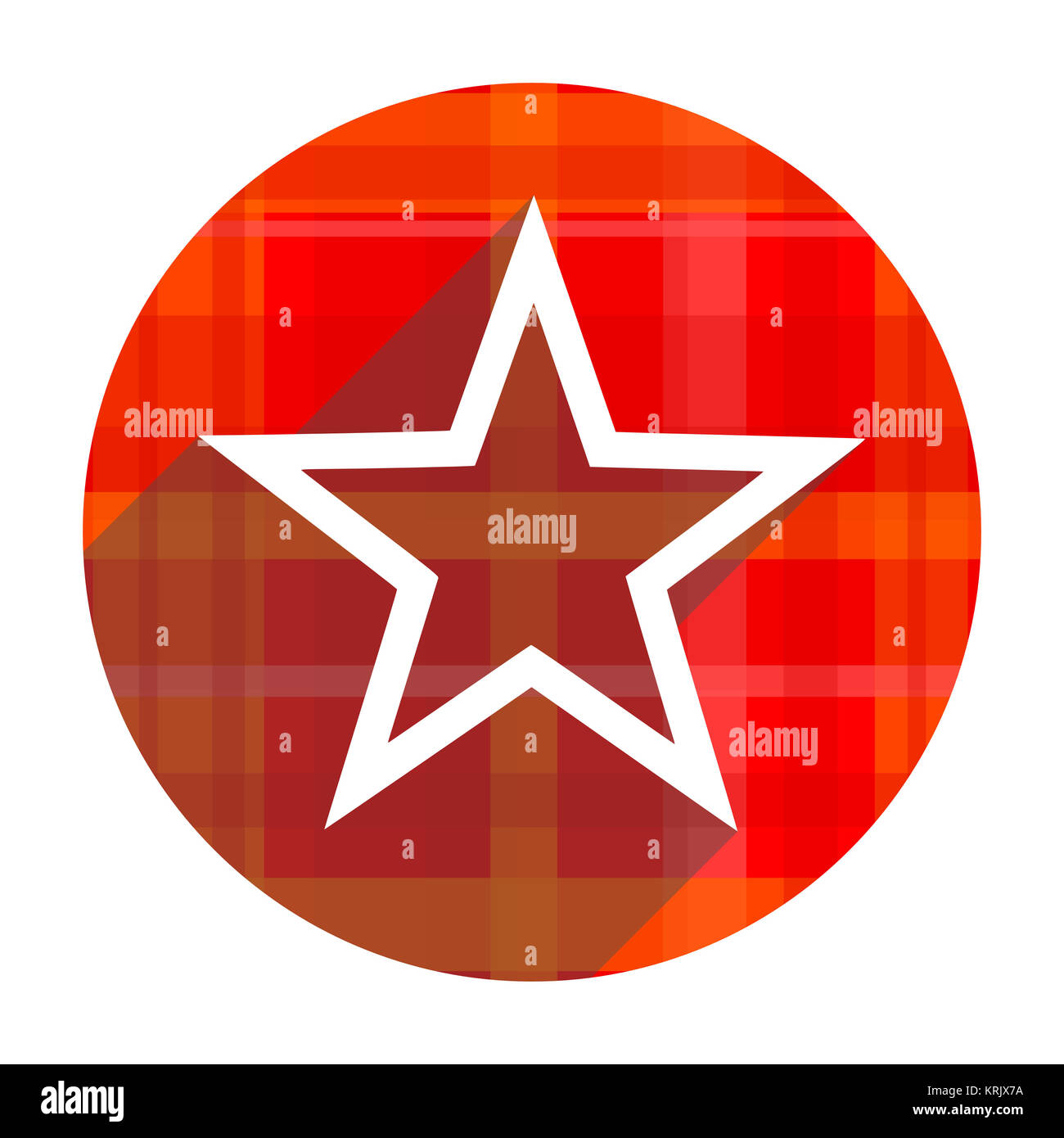 star red flat icon isolated Stock Photo - Alamy