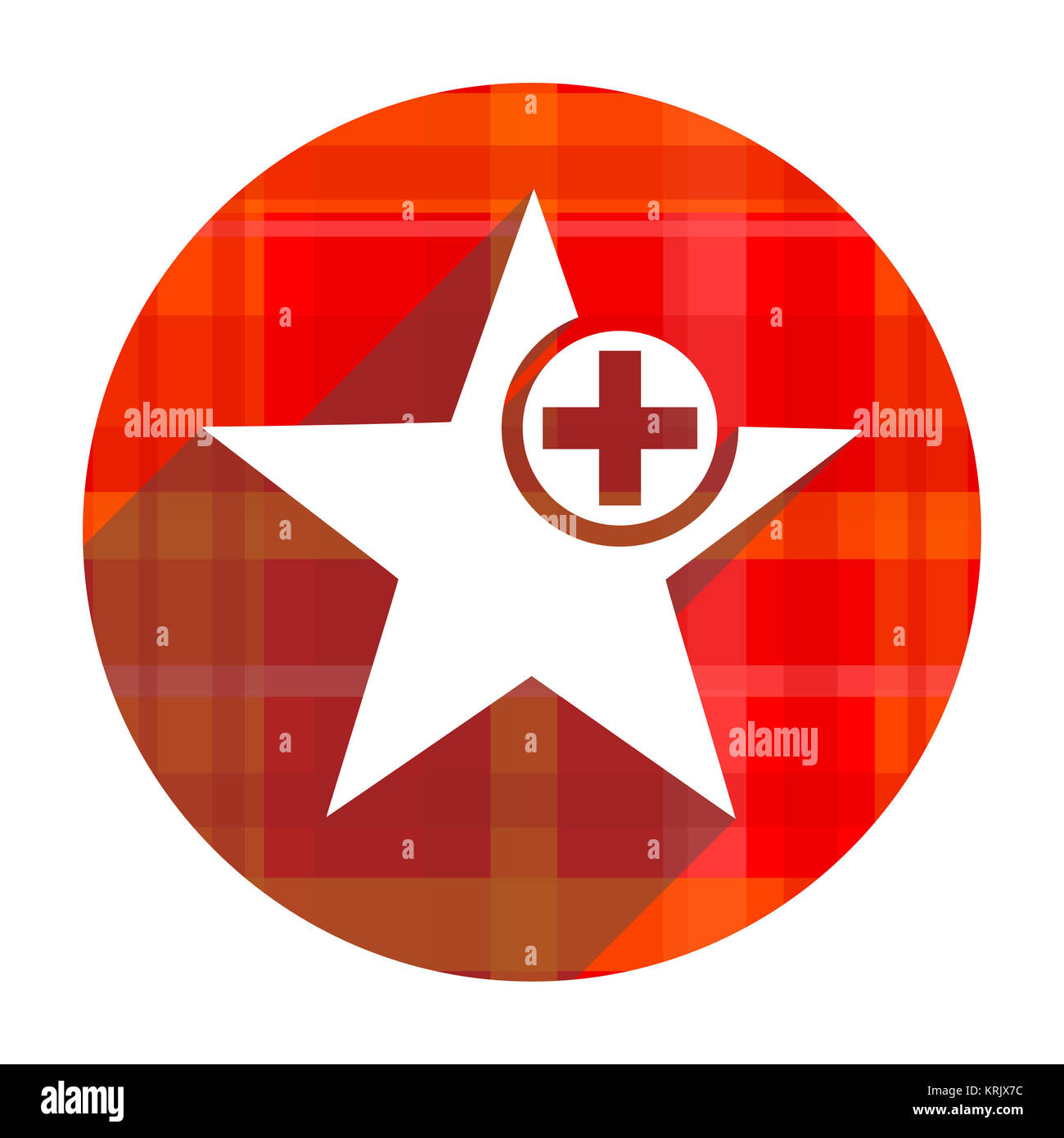 star red flat icon isolated Stock Photo - Alamy