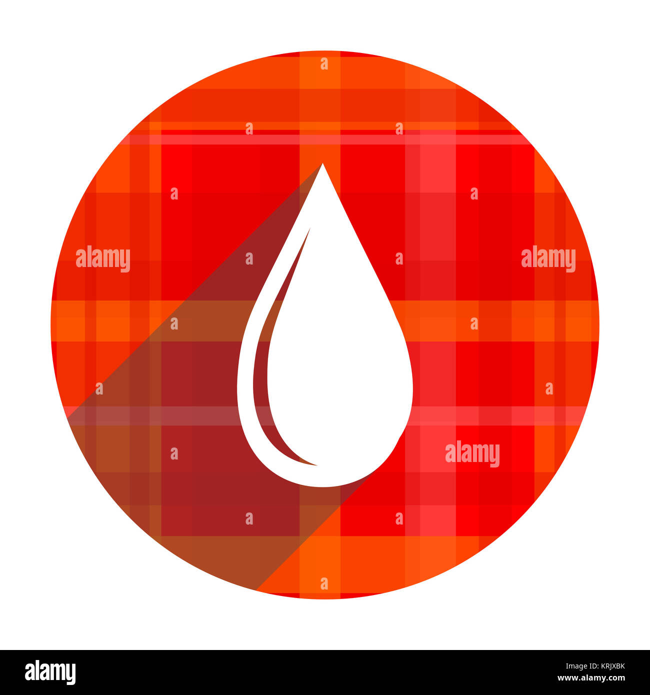 water drop red flat icon isolated Stock Photo - Alamy