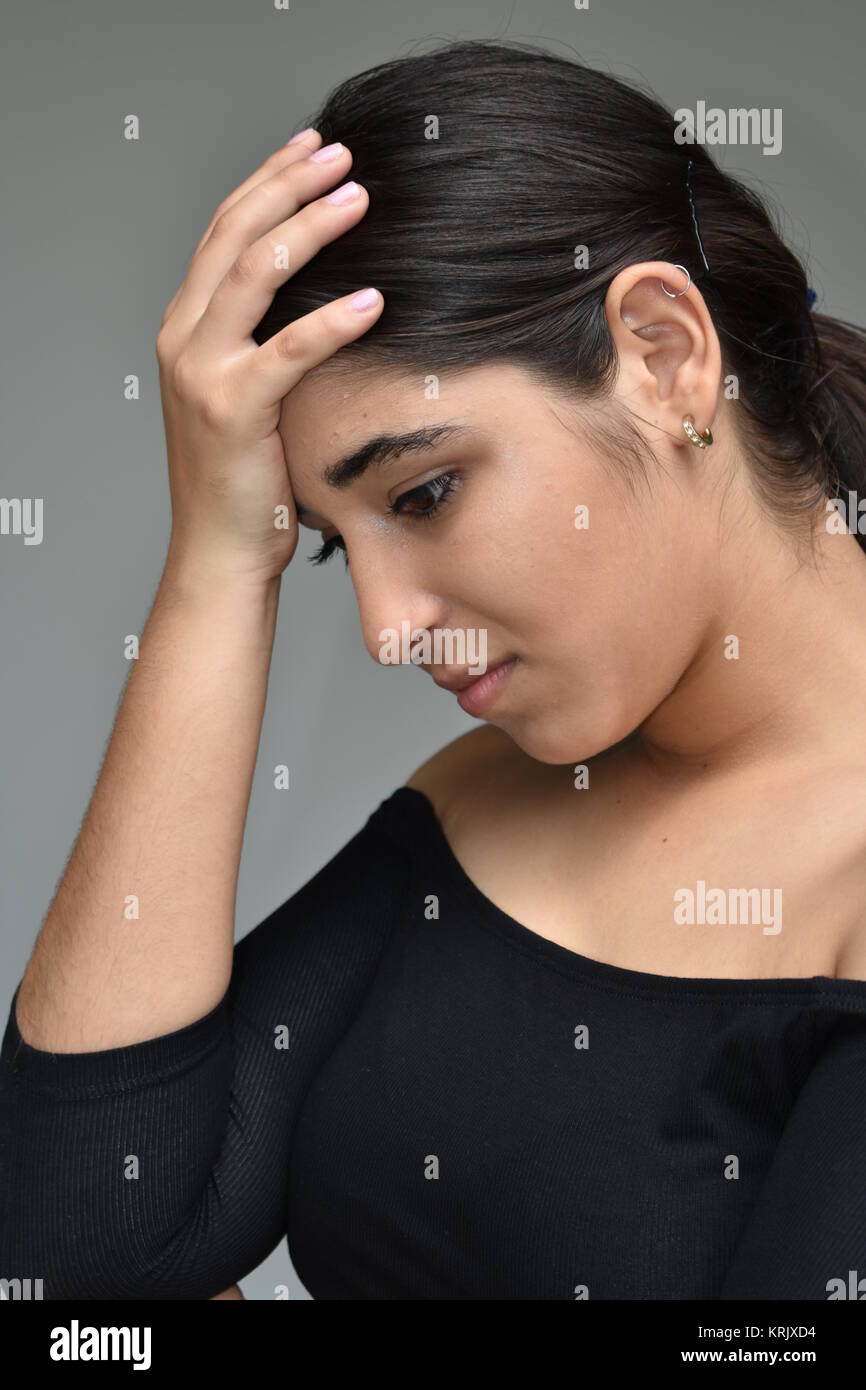 Depressed Girl Teenager Stock Photo - Alamy