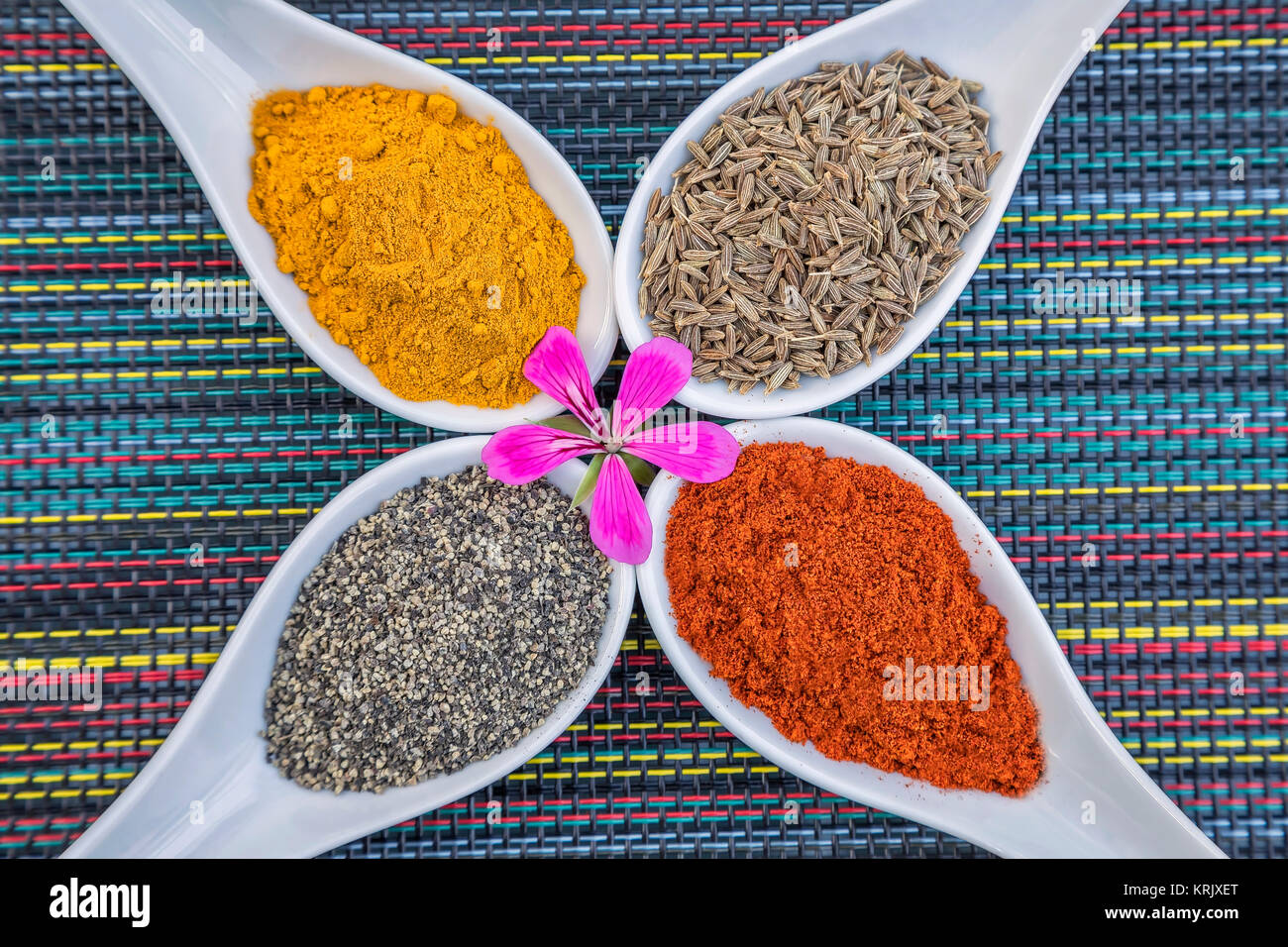 Organic cooking spices Stock Photo - Alamy