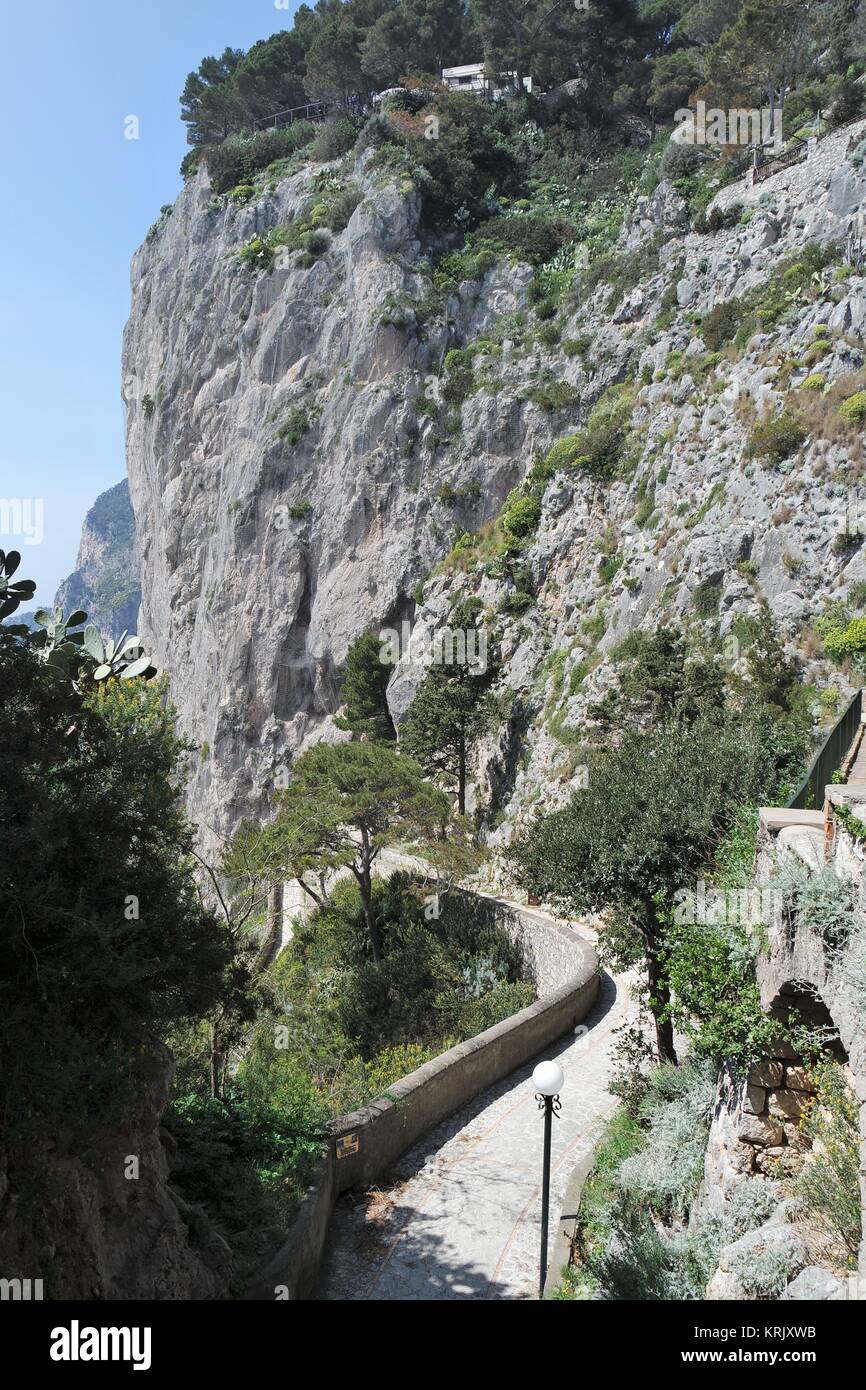 cliffs of capri Stock Photo - Alamy