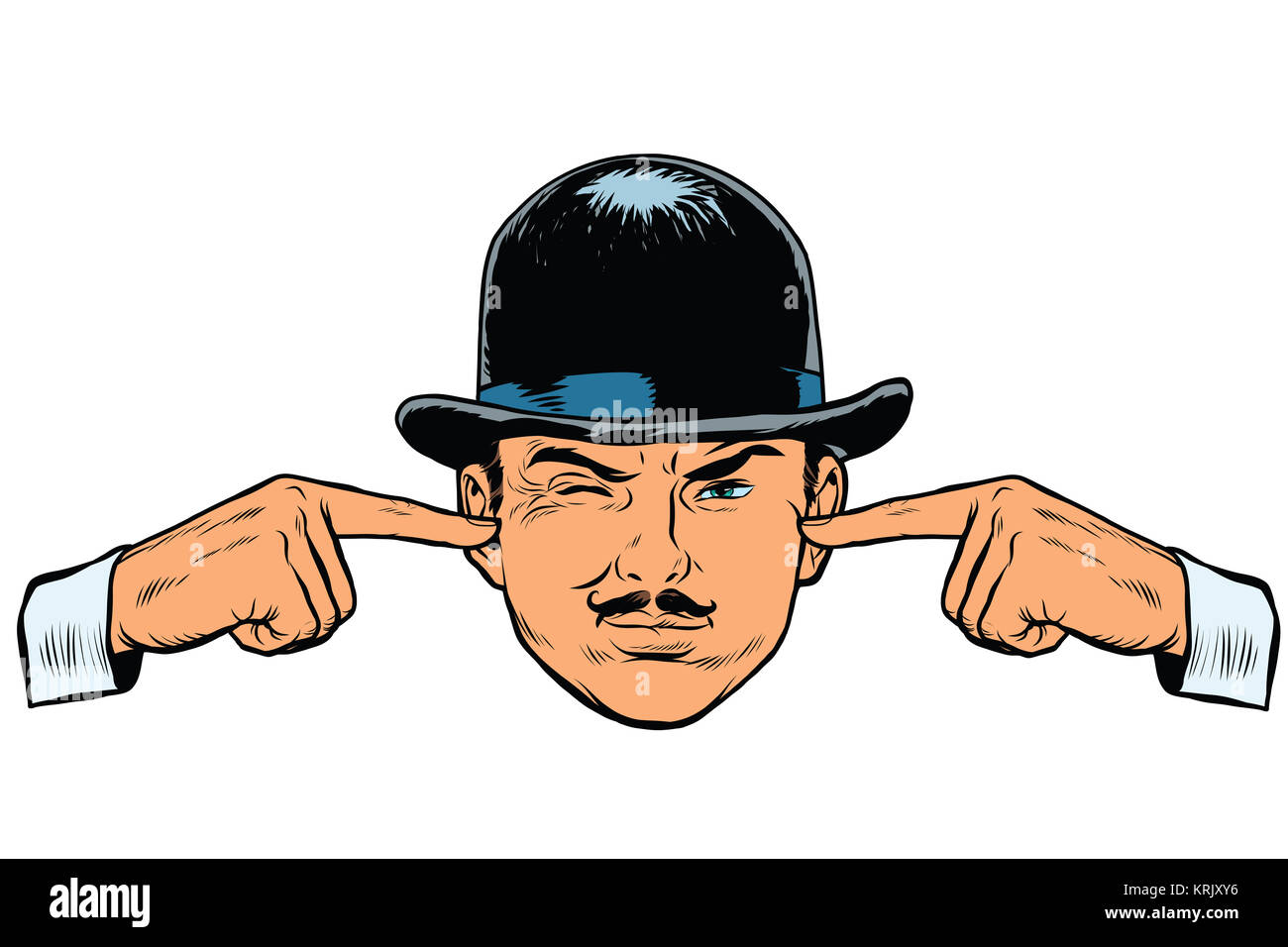 Sleuth detective illustration Cut Out Stock Images & Pictures - Alamy