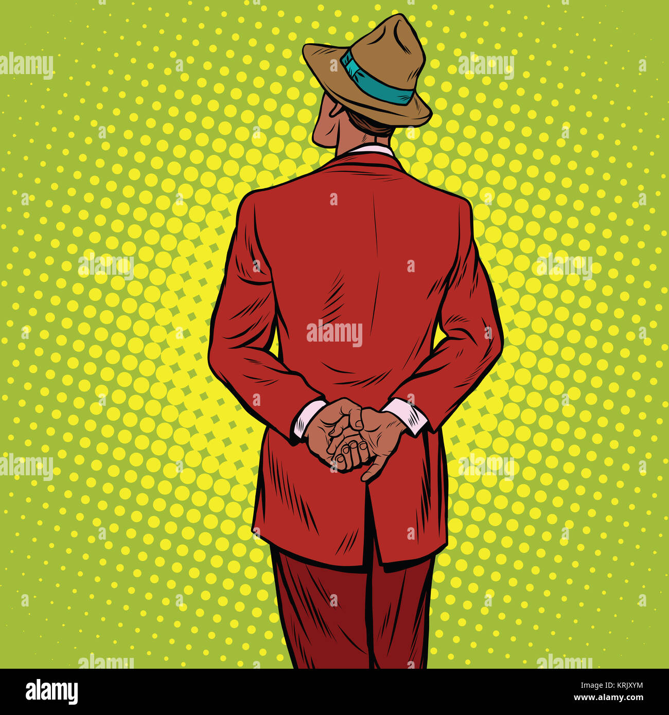 Retro man is back Stock Photo - Alamy