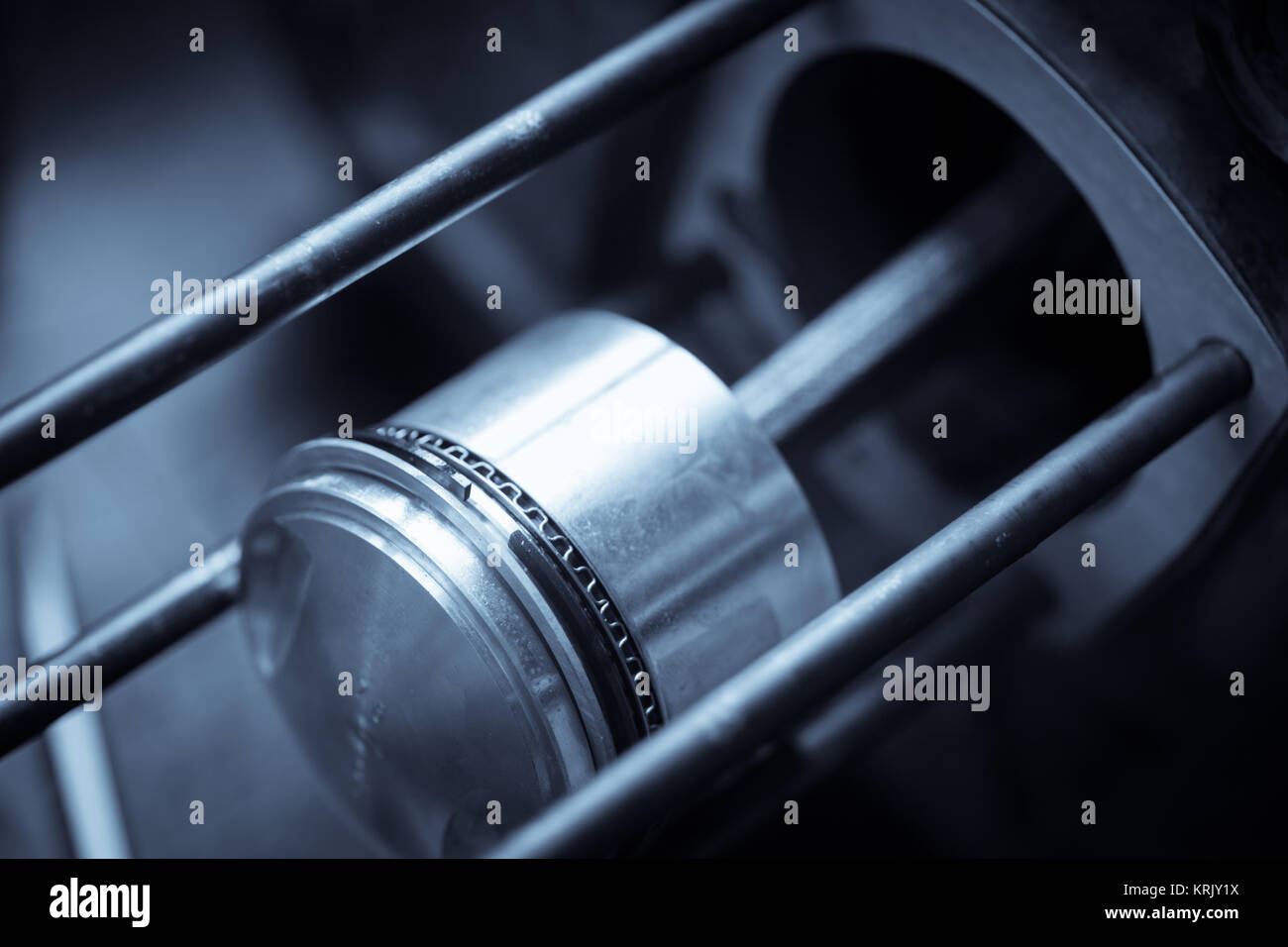 Motorcycle piston detail Stock Photo - Alamy