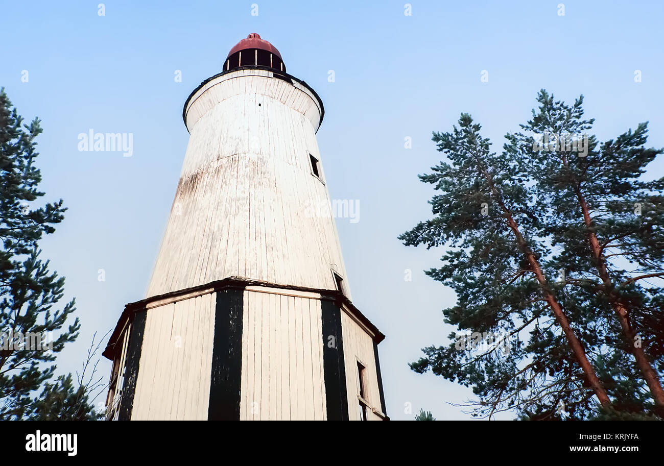Old Wooden Lighthouse Stock Photo - Alamy