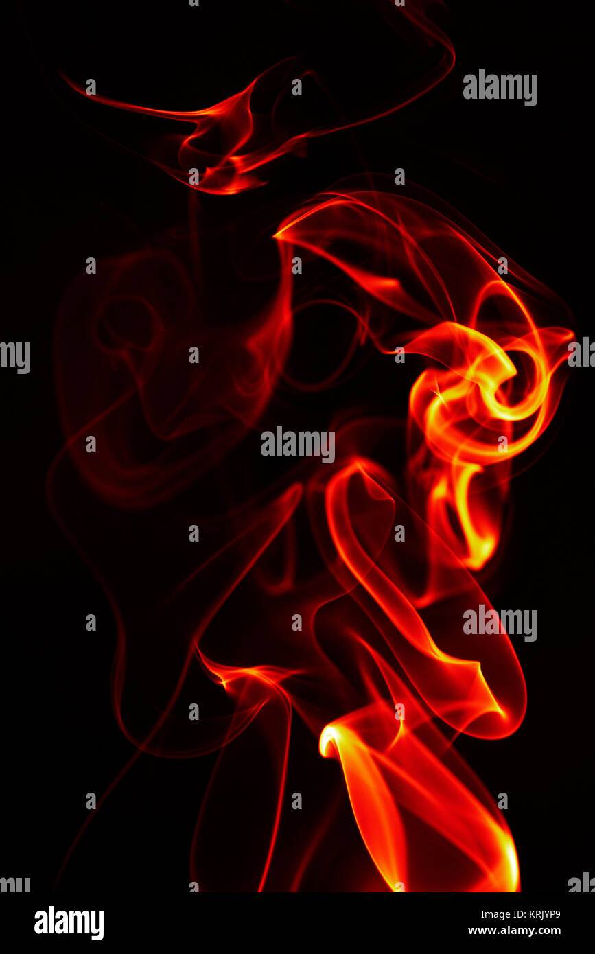 abstract single fire flame on black background Stock Photo - Alamy