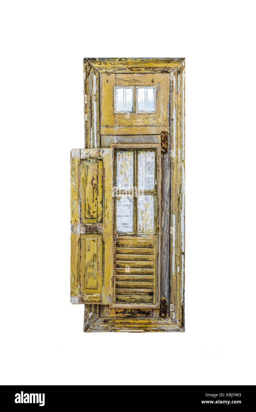 Vintage Style Wooden Window Stock Photo - Alamy