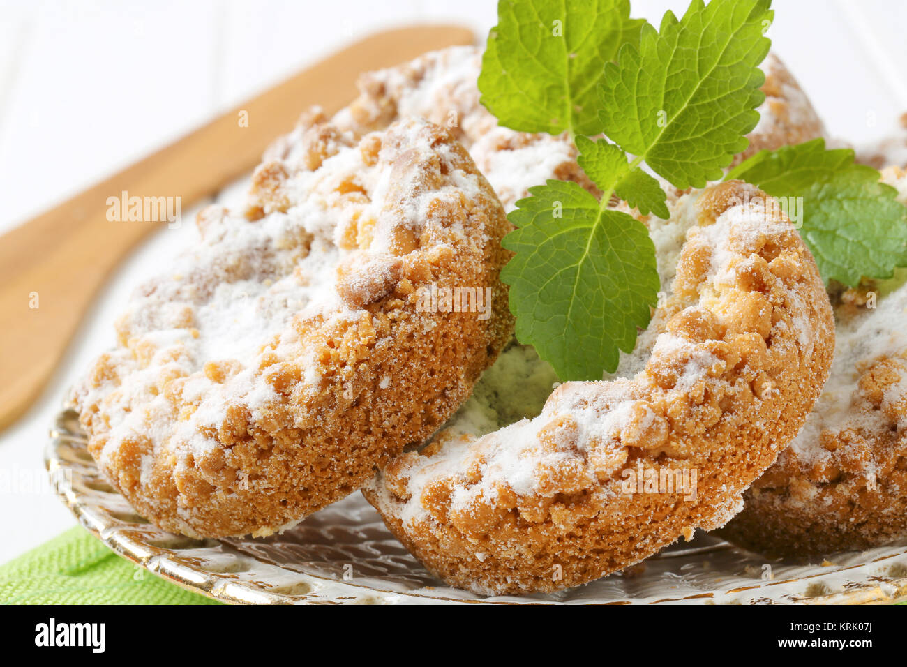 Apple crumble cookies Stock Photo - Alamy