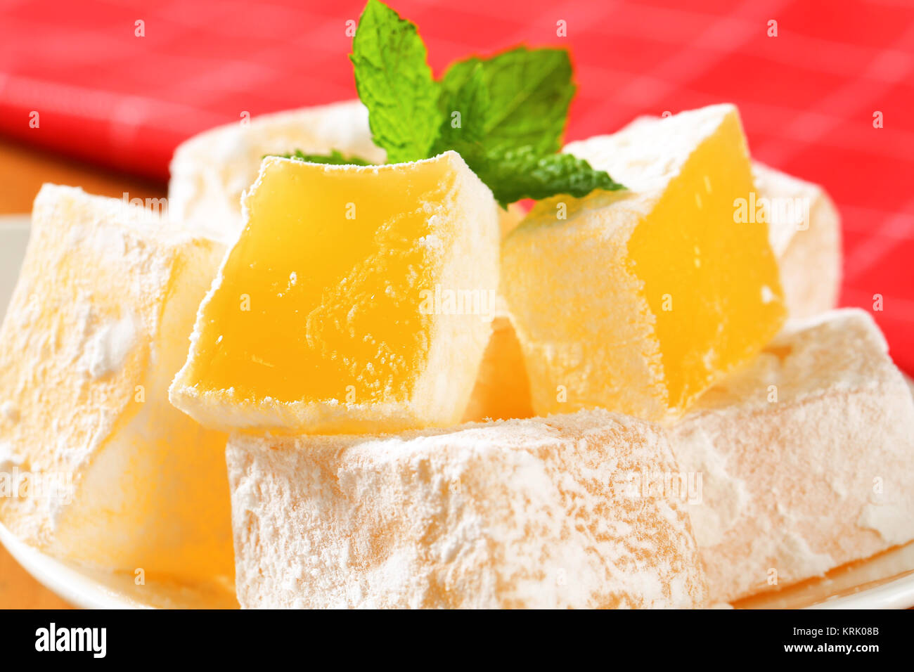 Greek Turkish delight Stock Photo - Alamy