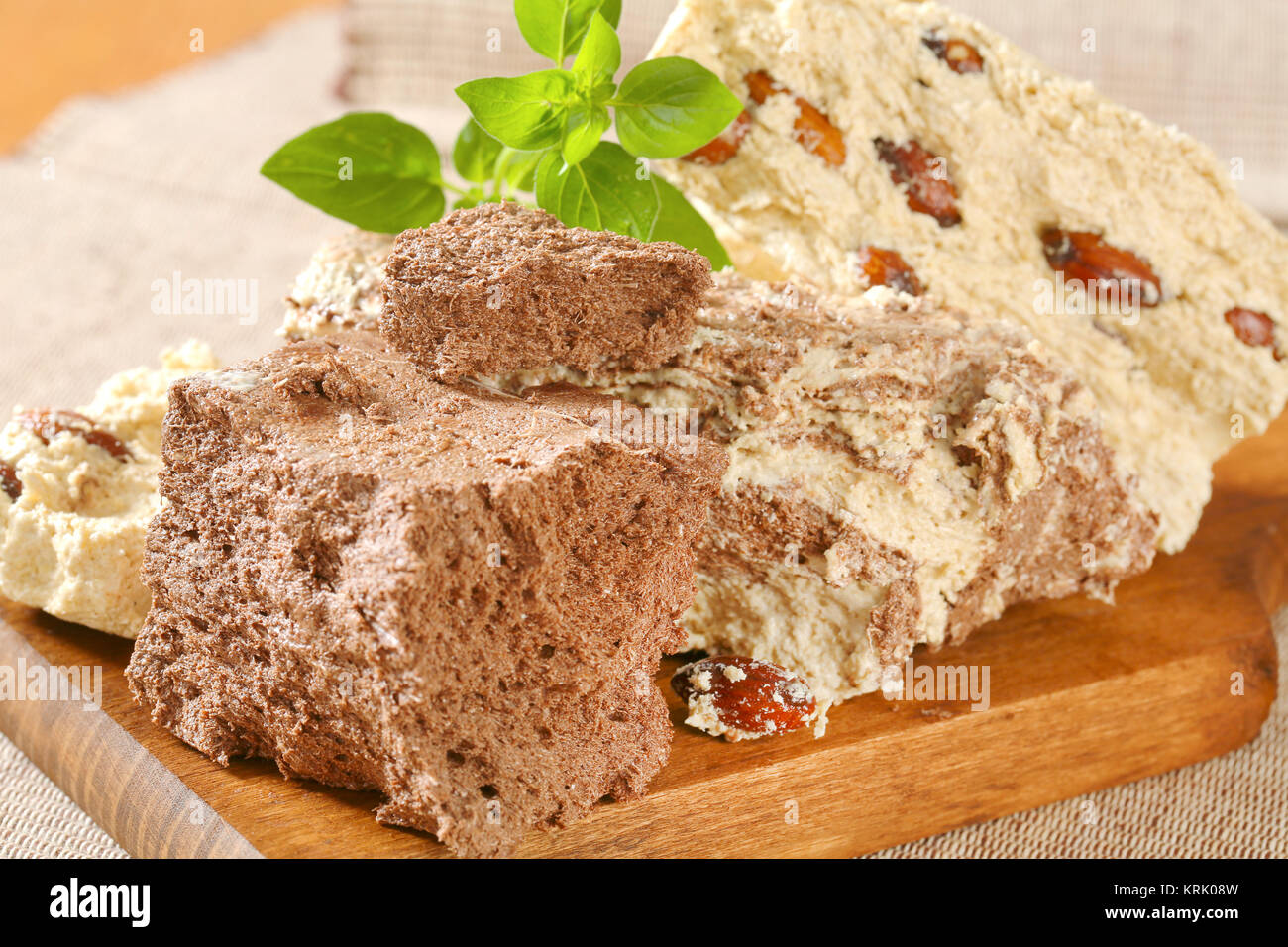 Pieces tahini halva sesame hi-res stock photography and images - Alamy