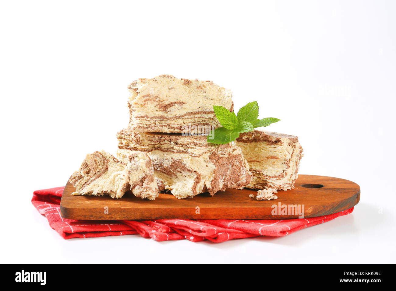 Marble sesame halva Stock Photo - Alamy