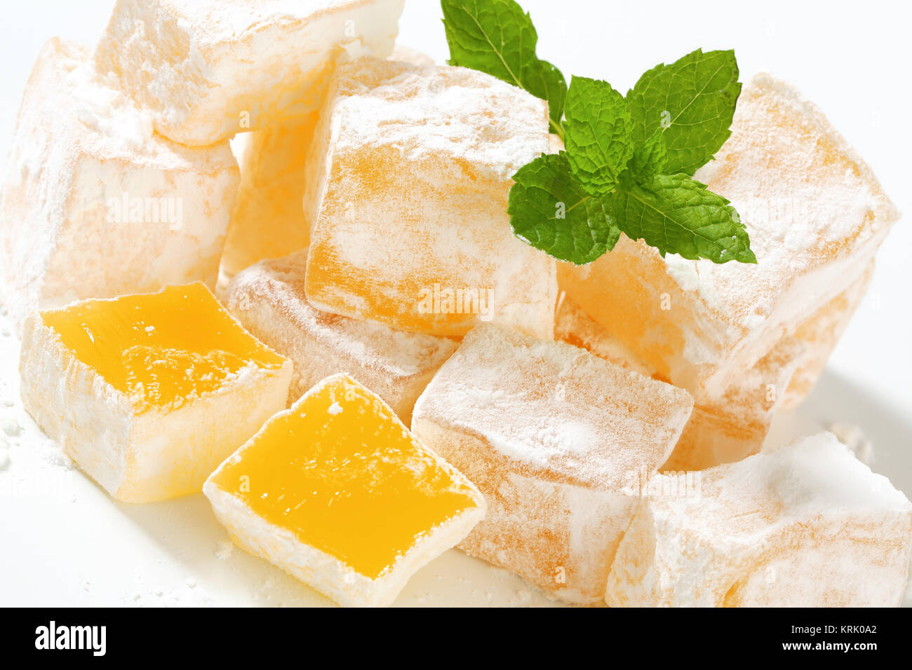 Greek Turkish delight Stock Photo - Alamy