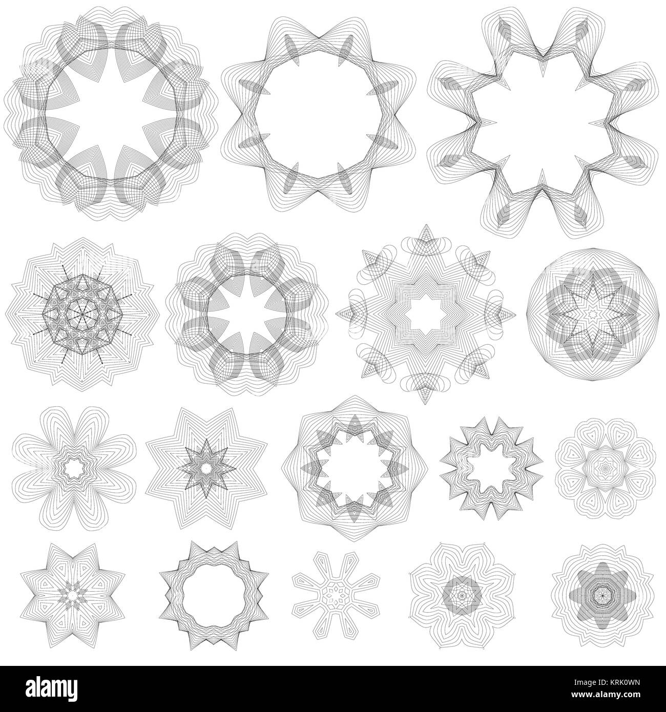 Creative Rosettes Collection Stock Photo - Alamy