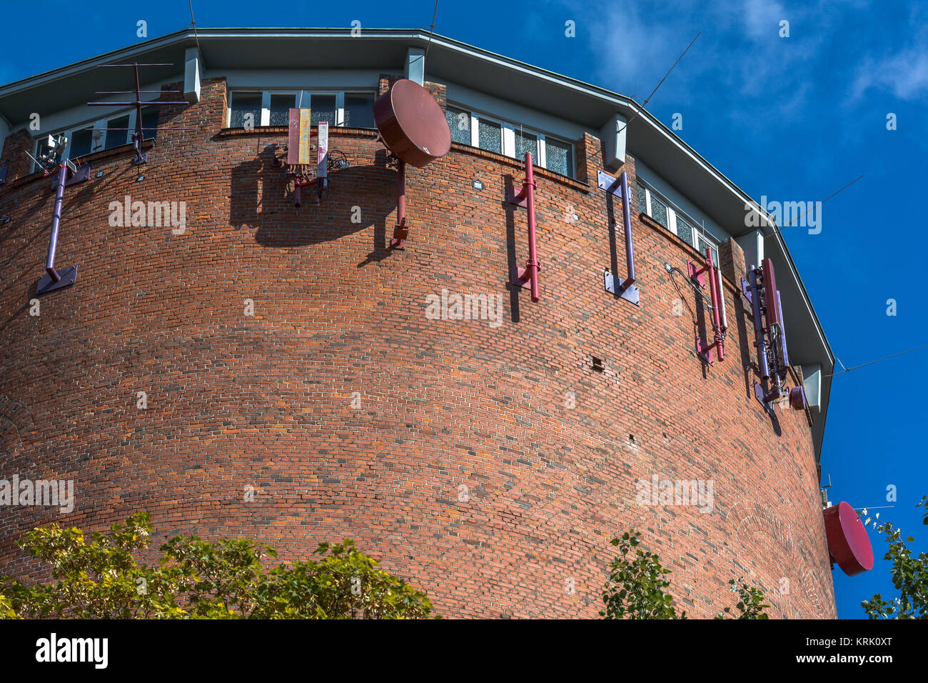 Water tower with antennas hi-res stock photography and images - Alamy