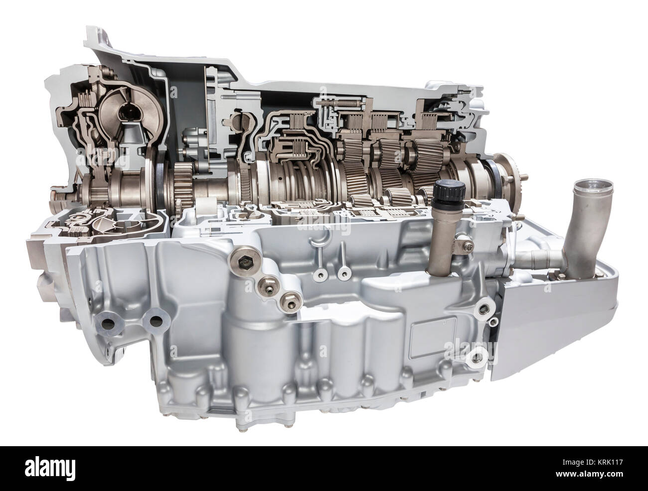 Modern heavy duty automatic transmission of a truck or bus isolated ...