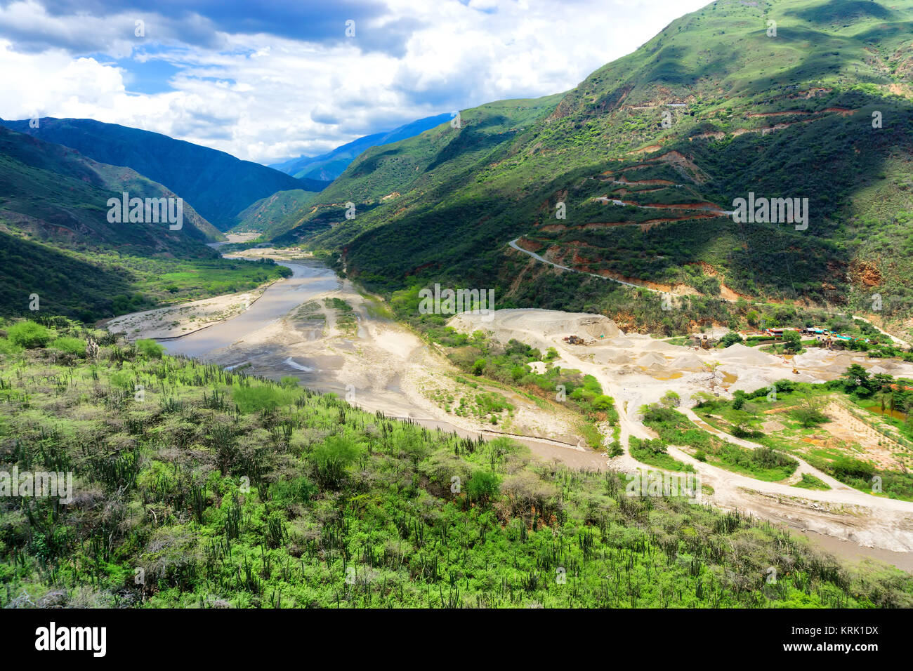 Chicamocha Canyon View Stock Photo - Alamy