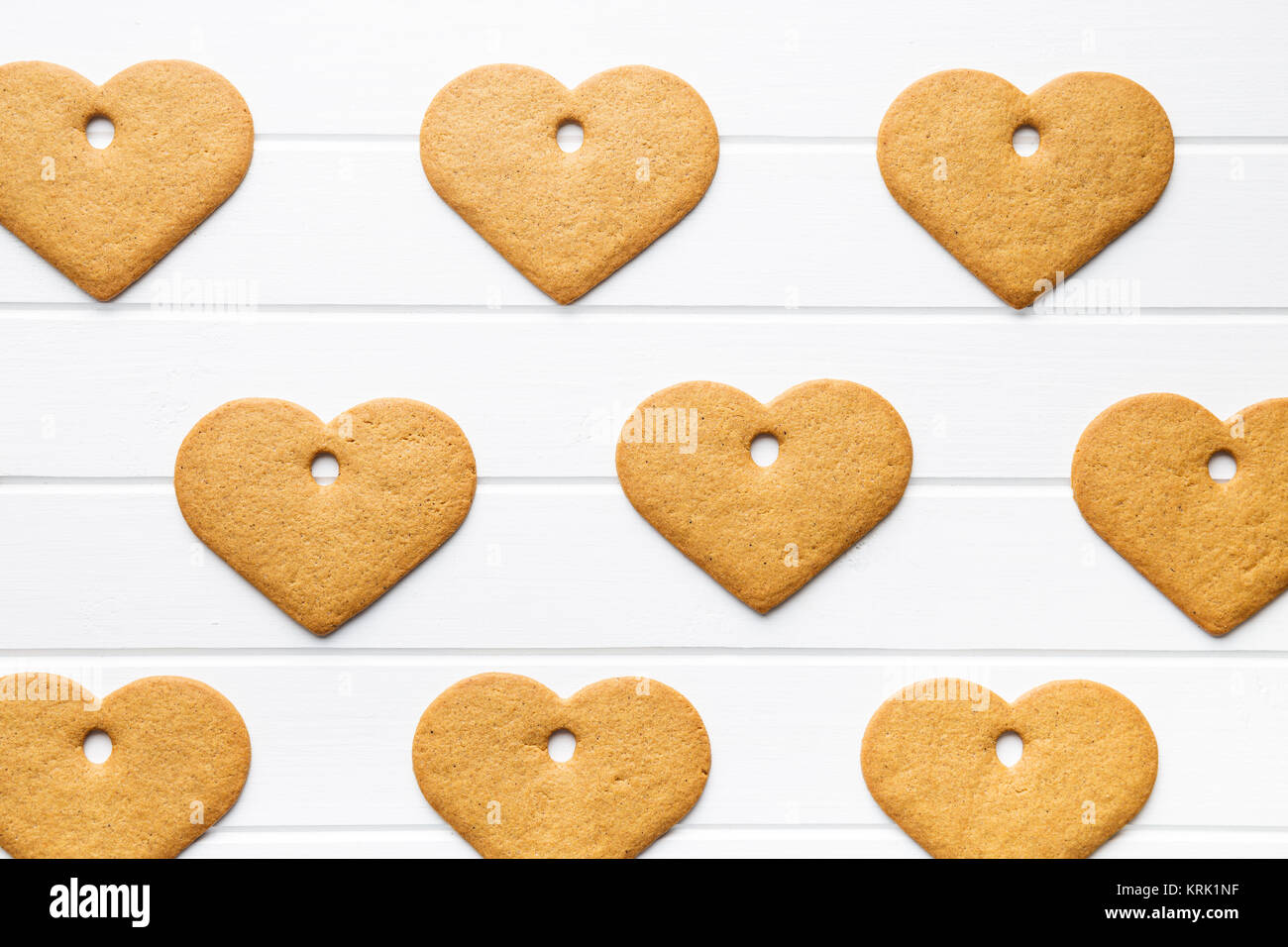 Gingerbread shape heart Stock Photo - Alamy