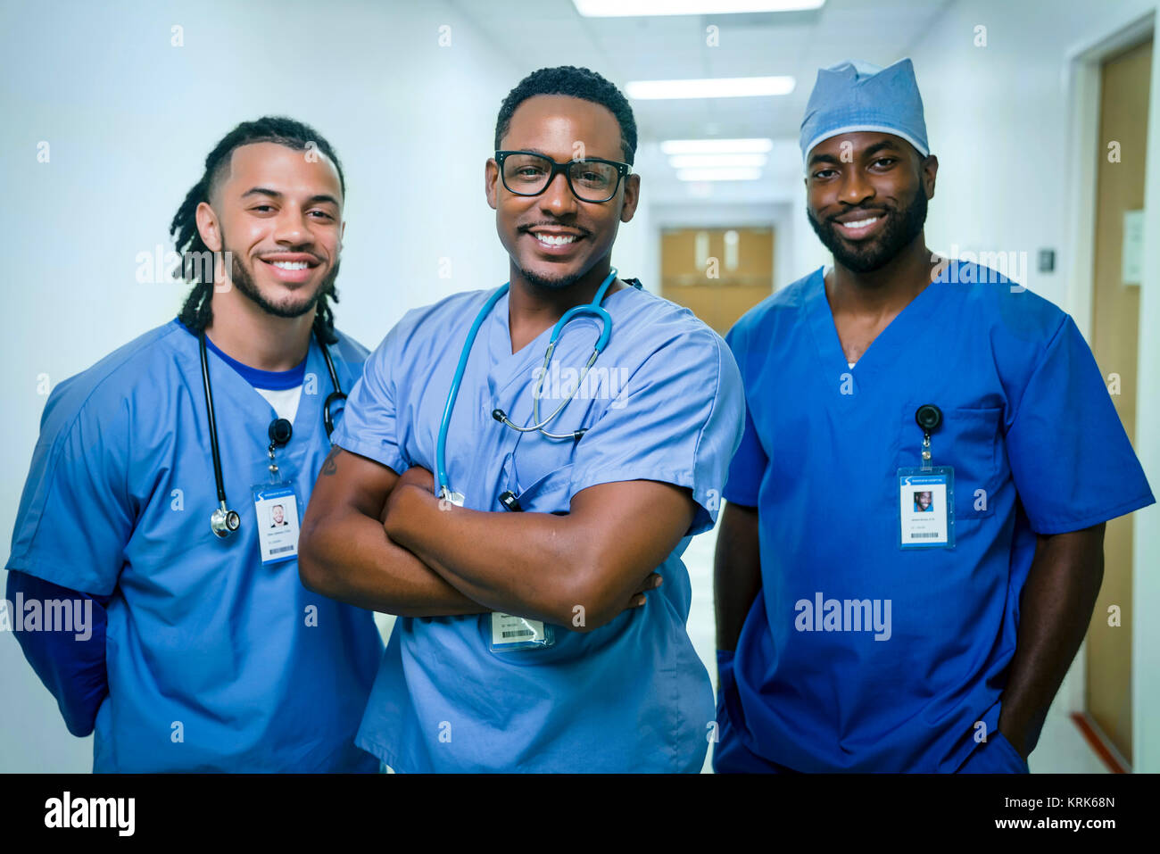 Portrait of smiling nurses Stock Photo - Alamy