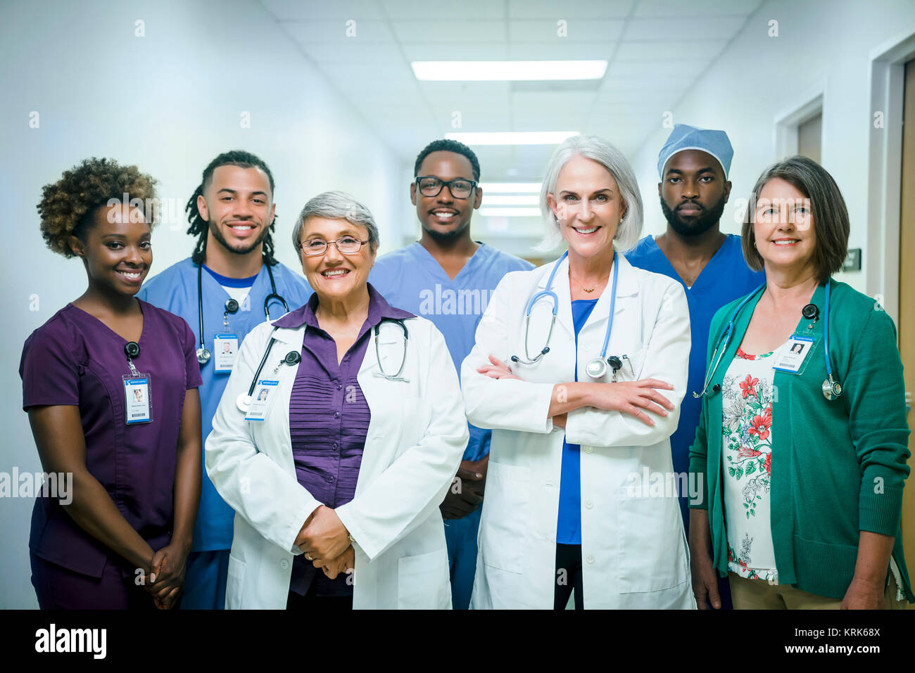 Portrait of smiling medical team Stock Photo - Alamy