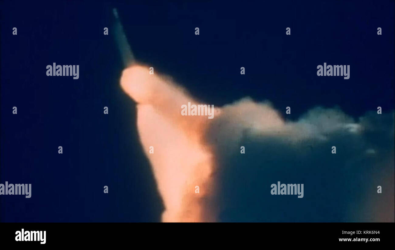 Challenger right SRB Stock Photo - Alamy