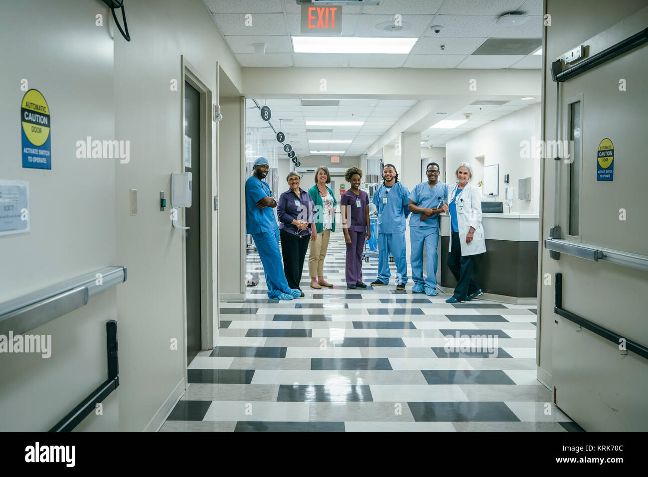 Portrait of medical team in hospital Stock Photo - Alamy