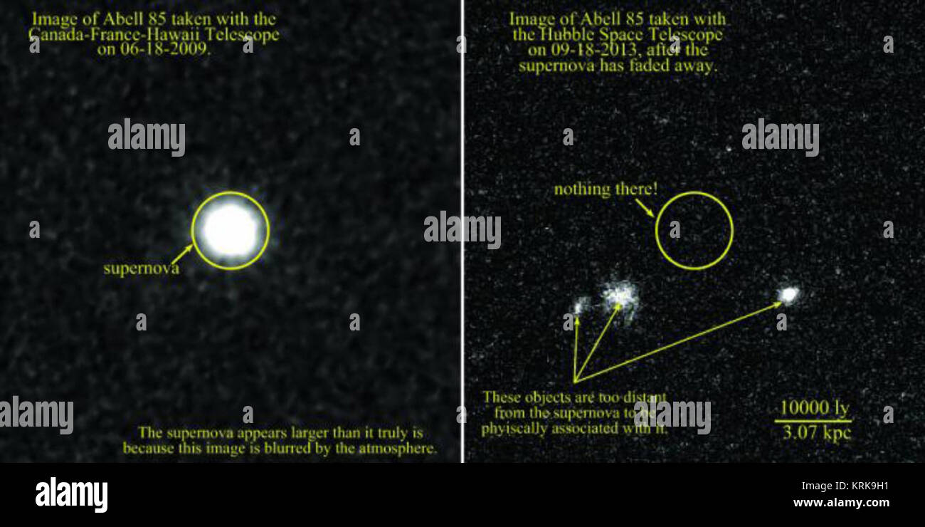 Abell 85 Hostless supernova Stock Photo - Alamy