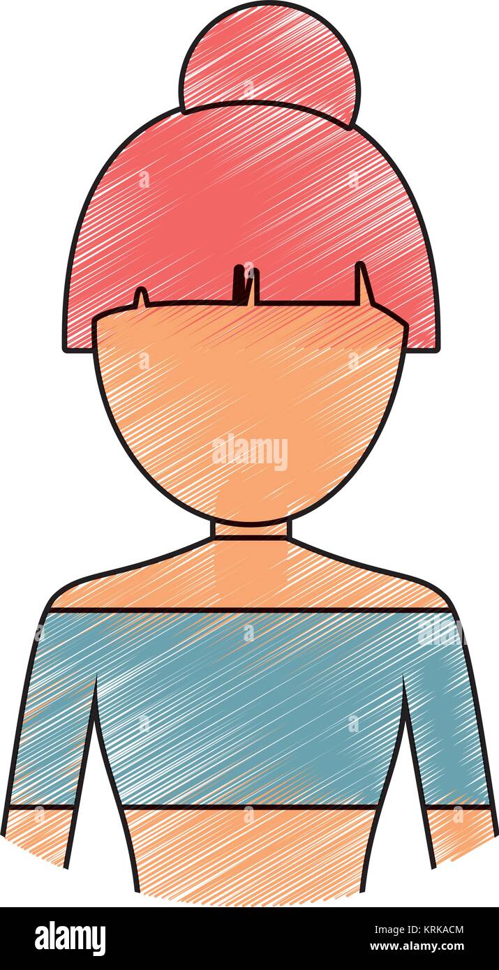 woman with hair picked vector illustration Stock Vector Image & Art - Alamy