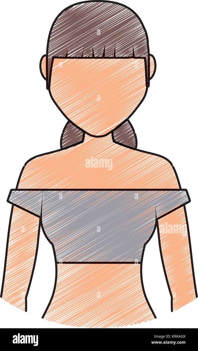 woman with hair picked vector illustration Stock Vector Image & Art - Alamy