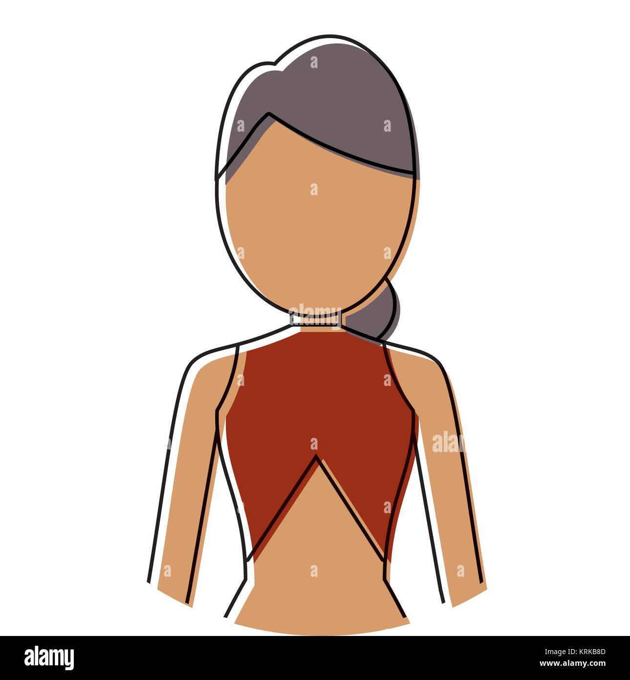 woman with hair picked vector illustration Stock Vector Image & Art - Alamy