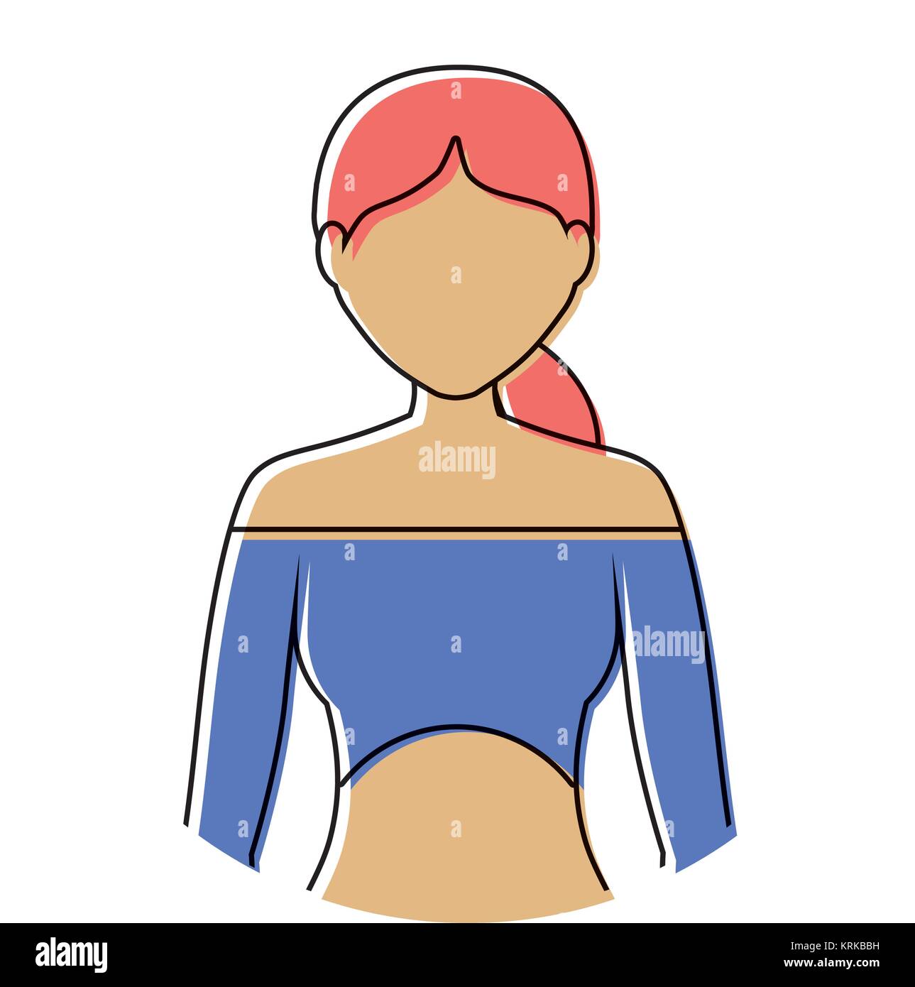 woman with hair picked vector illustration Stock Vector Image & Art - Alamy